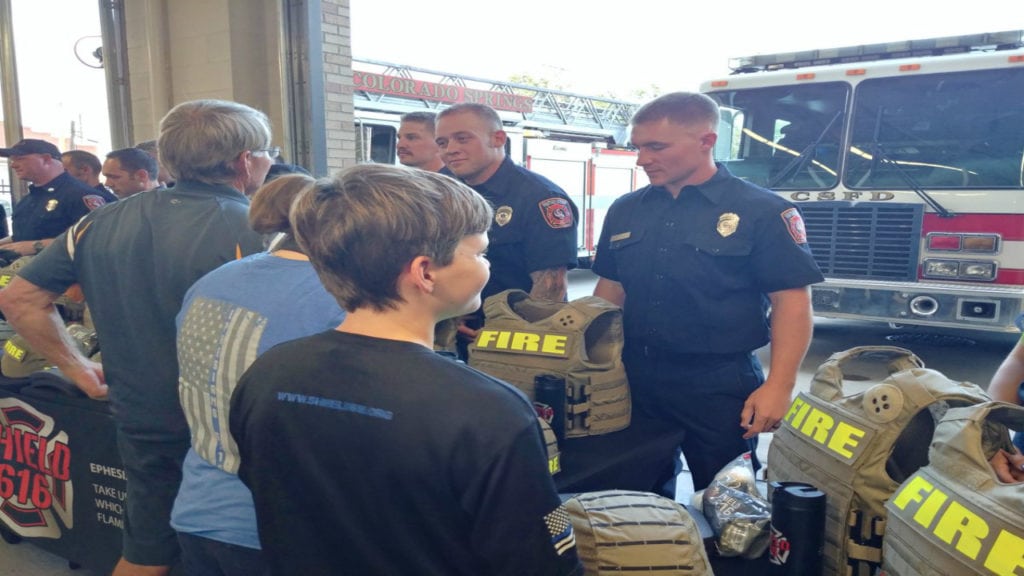 Shield 616 donates protective gear to Colorado Springs firefighters