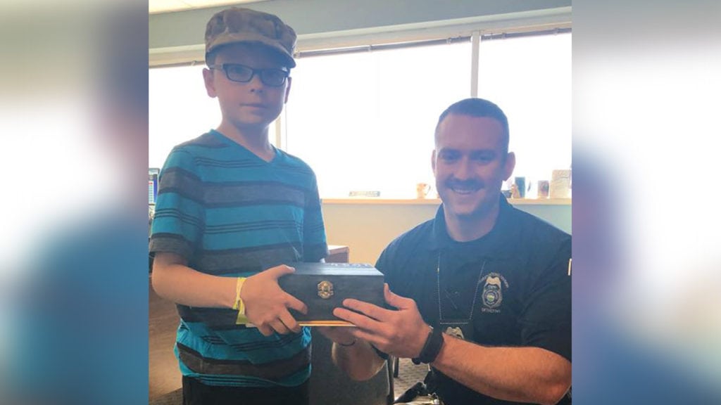 Ten-year-old raises money to donate to injured CSPD officer