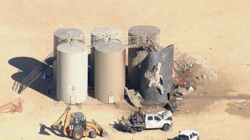 3 injured after oil tank battery catches fire in Weld County