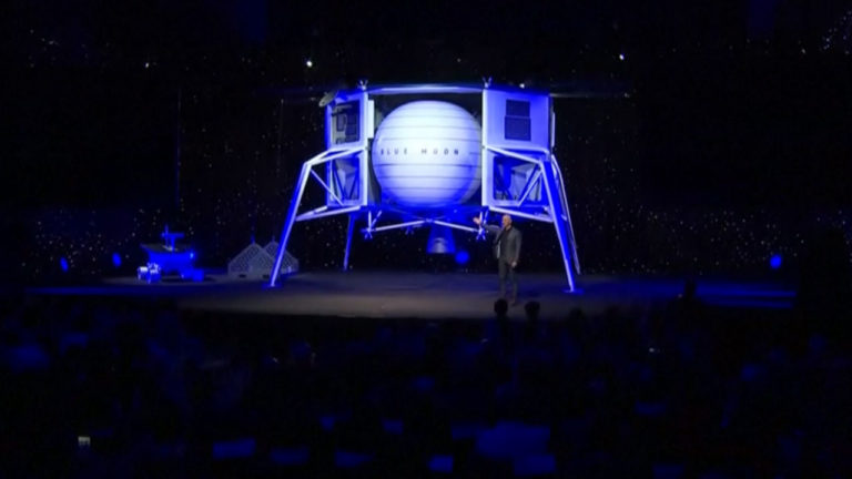 Bezos unveils Blue Origin lunar lander