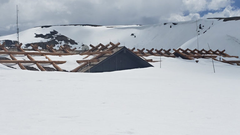 Rocky Mountain National Park’s Alpine Visitor Center buried by snow drifts